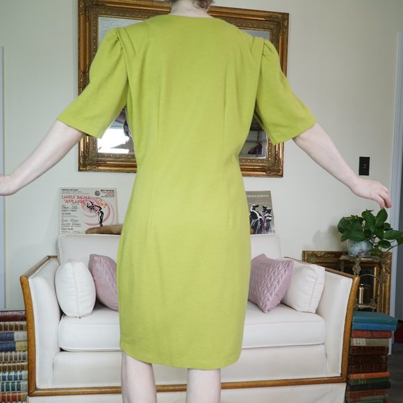 Mainframe | Dresses | Vintage Mainframe 97s 80s Green Dress Midi | Poshmark